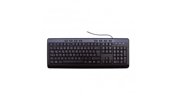 MediaRange Multimedia Keyboard, Wired (Black) (MROS102-GR)